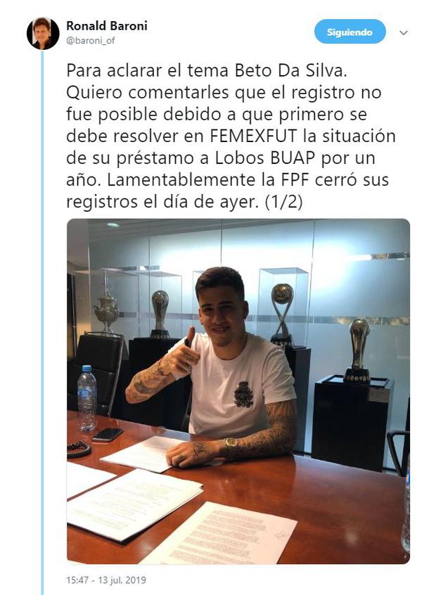 Alianza Lima: representante de Beto Da Silva culpó a los blanquiazules ...