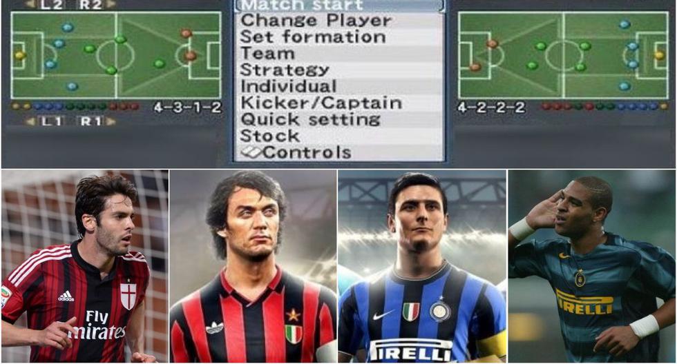 Inter de Milán y AC Milan: los onces que utilizabas en el 'Winning ...