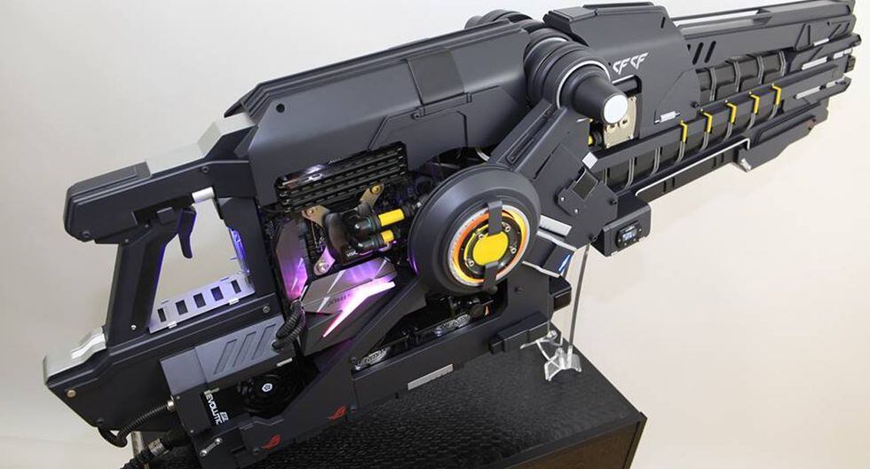 Videojuegos: ¡Impresionante! este rifle futurista es en realidad una PC ...