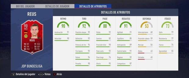 FIFA 19: Marco Reus es el 'Jugador del mes' y presume de su 90 de media ...