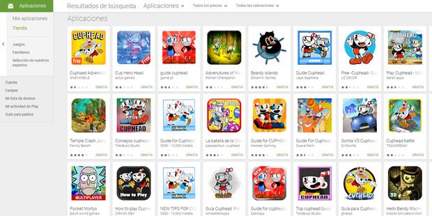Pura piratería: las copias descaradas de CupHead han inundado Google ...