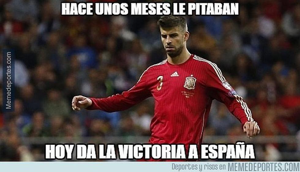 Gerard Piqué fue blanco de memes al darle victoria a España en la Euro ...